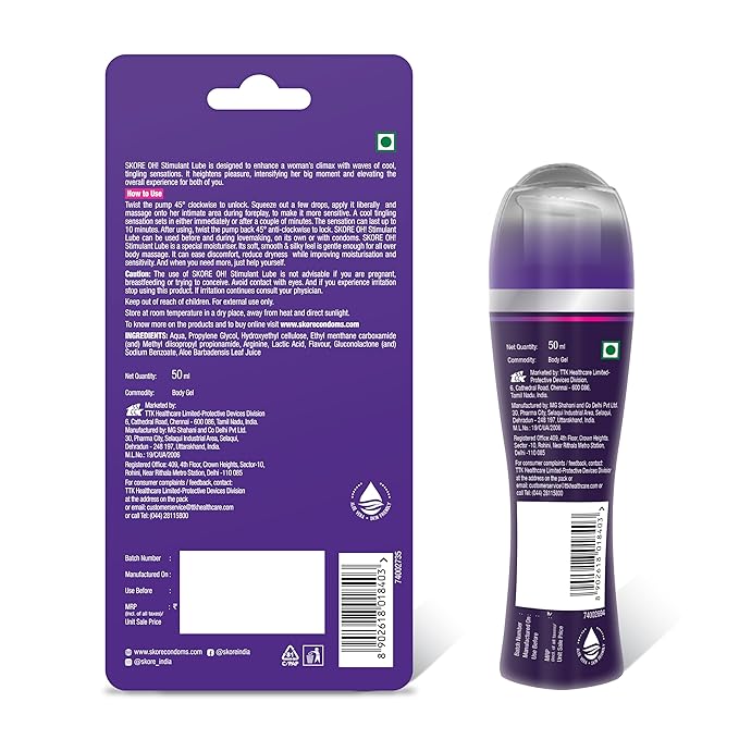 Skore OH! Pleasure Enhancing Lube (50ml) - Stimulating Water-Based