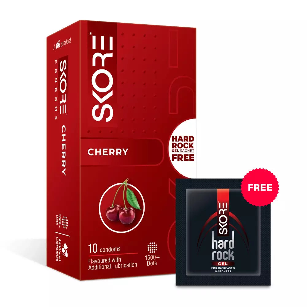 Buy Skore Cherry Flavoured Condoms Online for Safe Pleasure